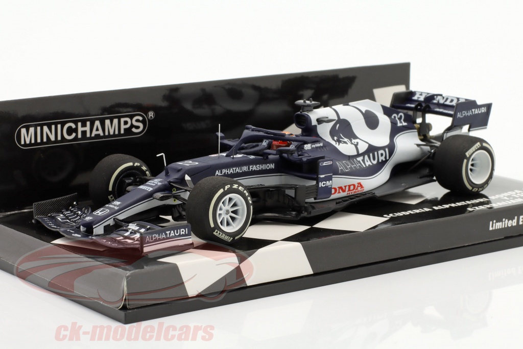 Minichamps 1:43 Y. Tsunoda AlphaTauri AT02 #22 Azerbaijan GP F1 2021 ...