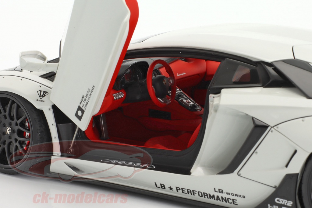 AUTOart 1:18 LB-Works Lamborghini Aventador Limited Edition white ...