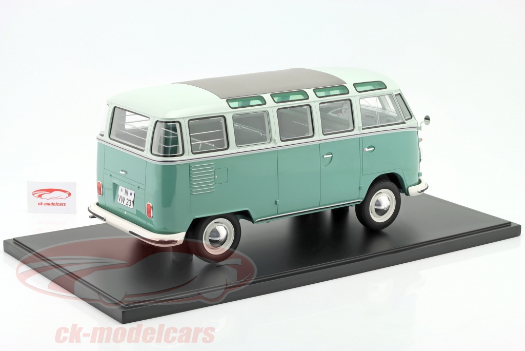 Schuco 1:8 Volkswagen VW T1b samba turchese / verde 450051000 modello ...