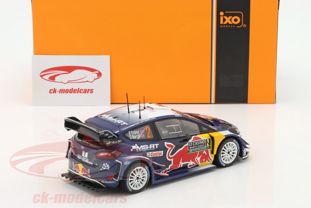 Ixo 1:24 Ford Fiesta WRC #2 Rallye Monte Carlo 2018 E. Evans, D ...