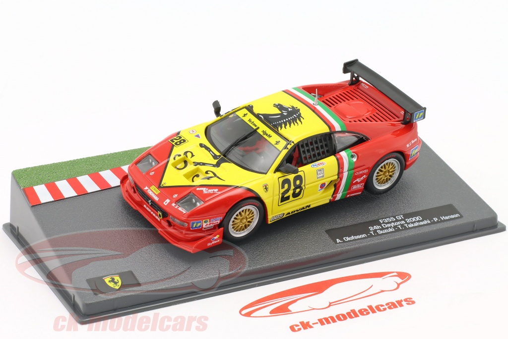 Altaya 1:43 Ferrari F355 GT #28 24h Daytona 2000 Yellow Magic CK77968 ...