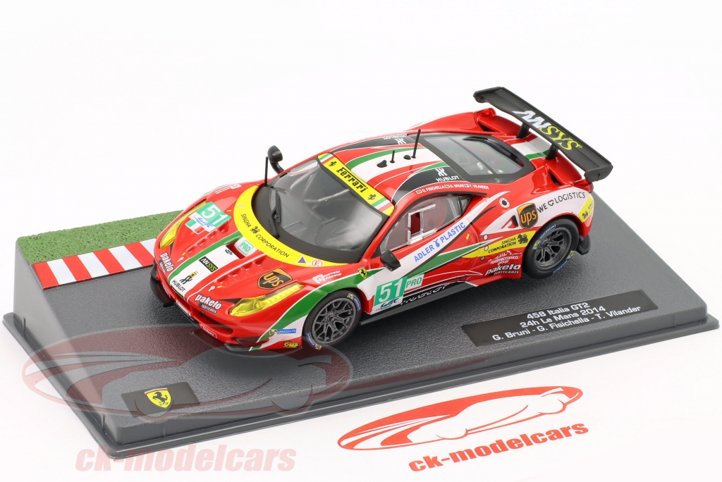 Altaya 1:43 Ferrari 458 Italia GT2 #51 gagnant LMGTE Pro 24h LeMans 2014 AF Corse CK77961 modèle ...