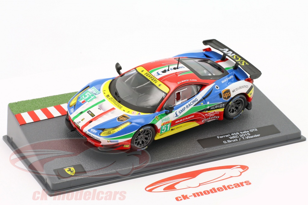 Altaya 1:43 Ferrari 458 Italia GT2 #51 WEC 2015 G. Bruni, T. Vilander ...