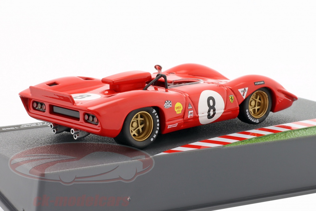 Altaya 1:43 Ferrari 312 P #8 2º 1000km Spa 1969 Rodriguez, Piper ...