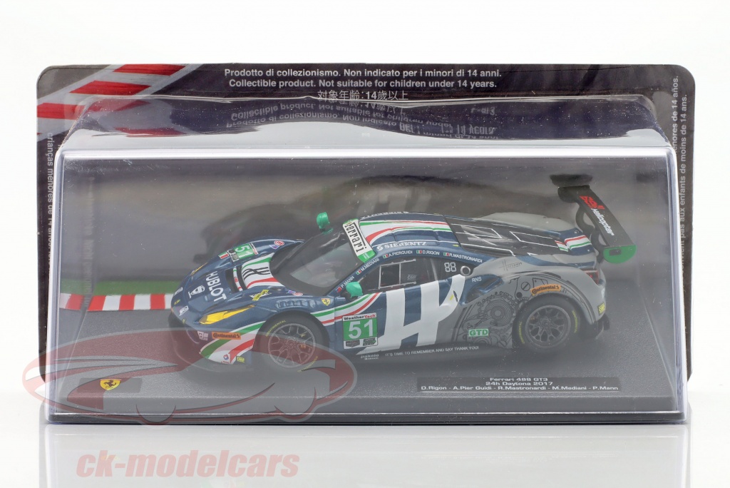 Altaya 1:43 Ferrari 488 GT3 #51 24h Daytona 2017 Spirit of Race CK77950 ...