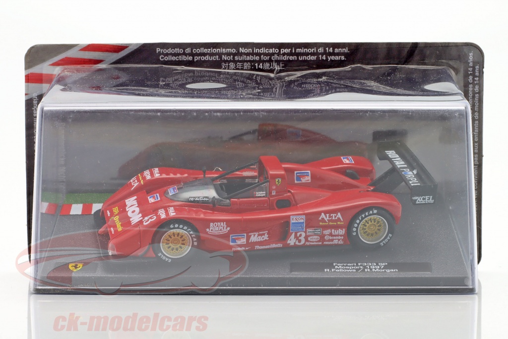 Altaya 1:43 Ferrari F333 SP #43 Sieger Mosport 1997 R. Fellows, R ...