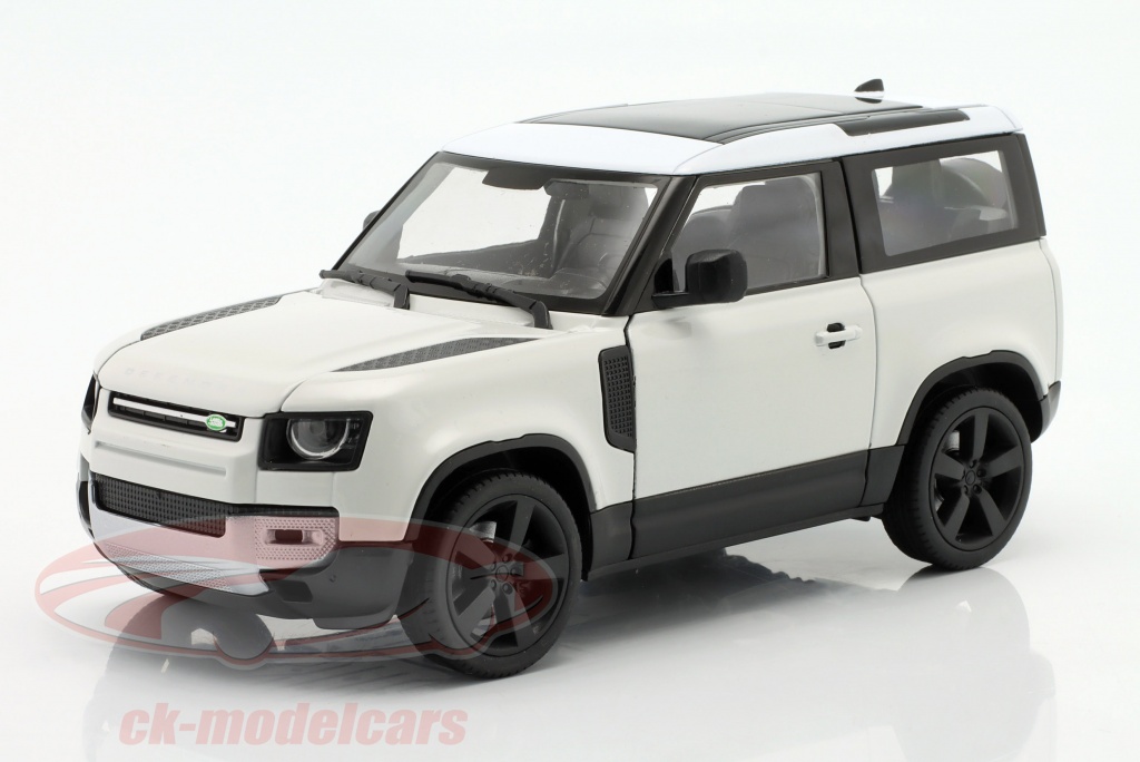 Welly 1:24 Land Rover Defender Año de construcción 2020 Blanco 24110 ...