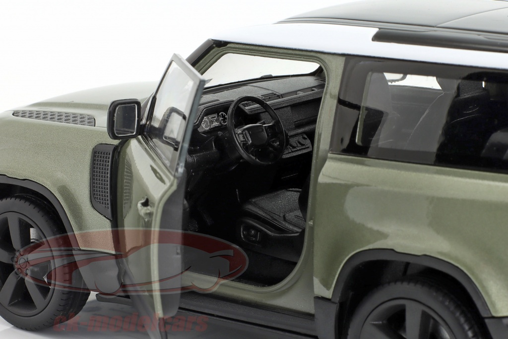 Welly 1:24 Land Rover Defender year 2020 green grey metallic 24110 ...