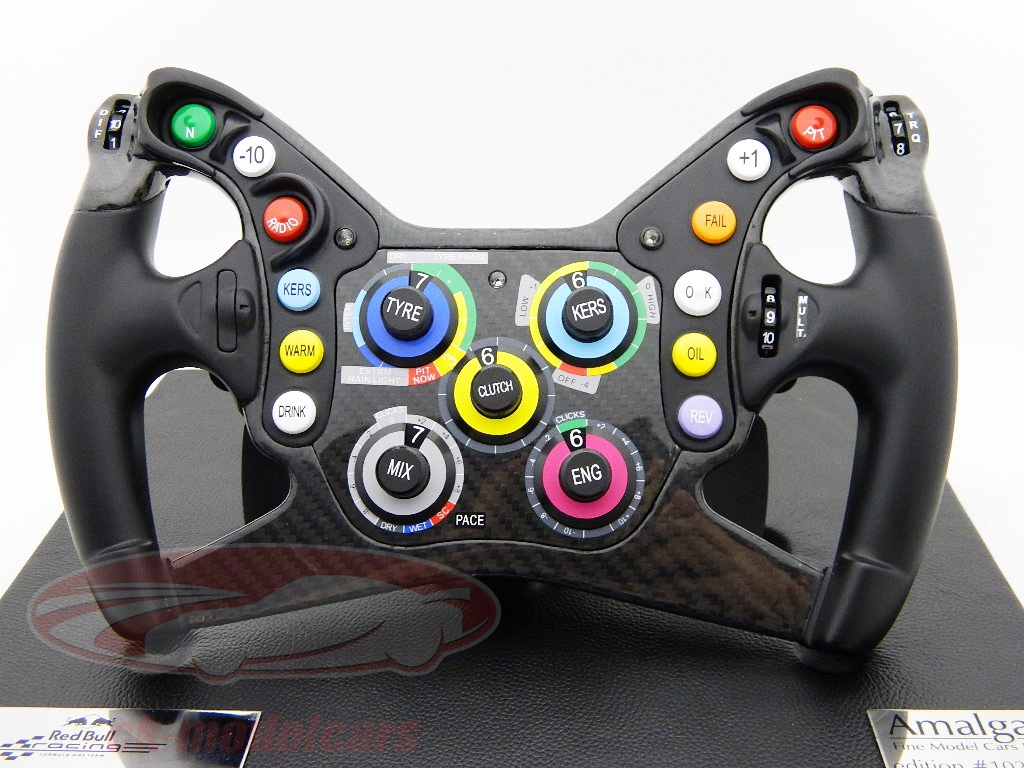 Amalgam 1:1 Vettel / Webber Red Bull RB8 formula one 2012 steering ...