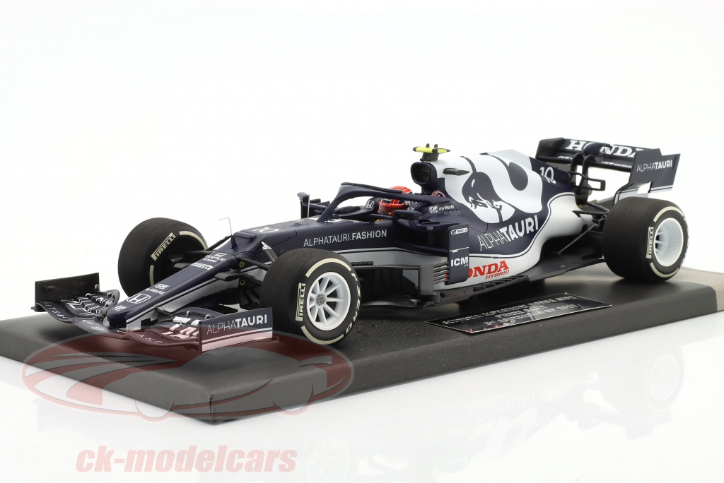 Minichamps 1:18 Pierre Gasly AlphaTauri AT02 #10 3° Azerbaigian GP F1 ...