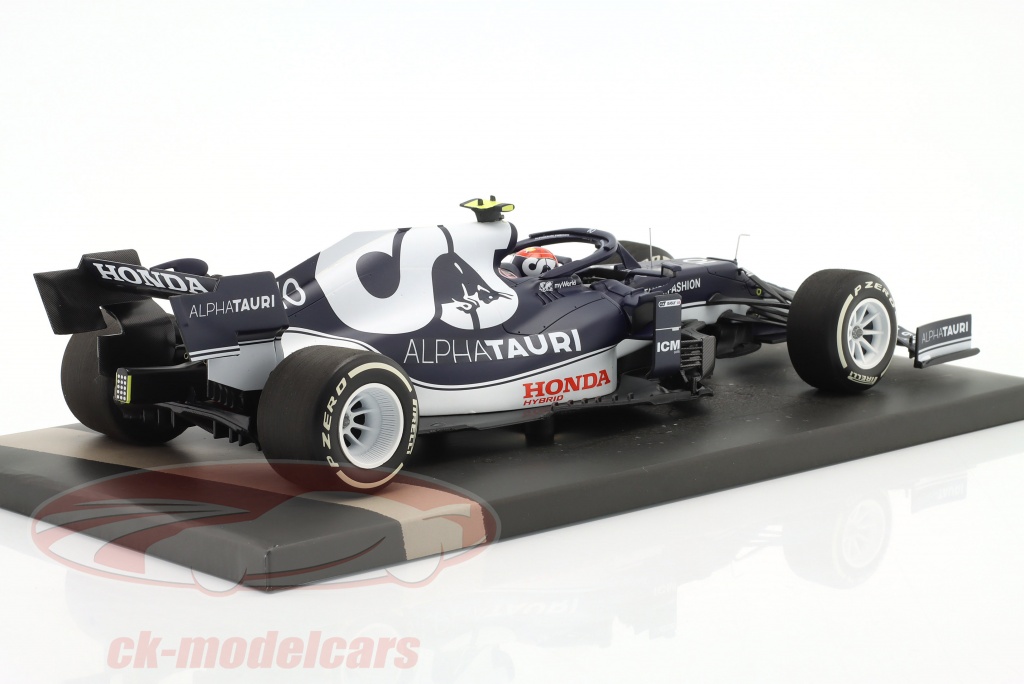 Minichamps 1:18 Pierre Gasly AlphaTauri AT02 #10 3° Azerbaigian GP F1 ...