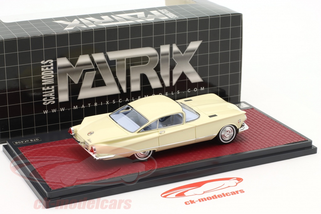 Matrix 1:43 Buick Skylark 3 XP-75 Pininfarina 建設年 1959 白 MX50206-071 ...