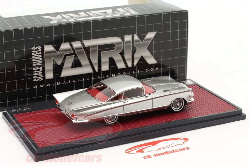 Matrix 1:43 Buick Skylark 3 XP-75 Pininfarina 建設年 1959 銀 MX50206-072 ...