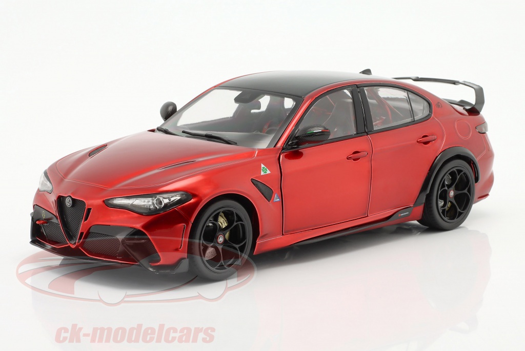 Solido 1:18 Alfa Romeo Giulia GTAM 建设年份 2021 红色的 S1806901 模型 汽车 ...