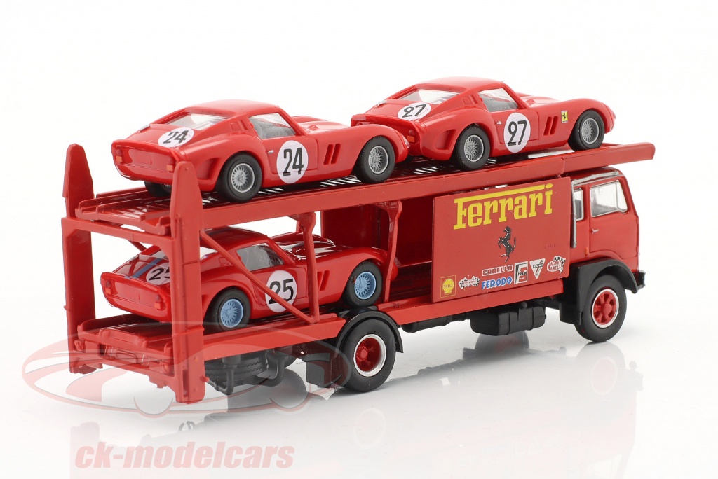 Brekina 1:87 4-Car Set Ferrari 250 GTO #24 #25 #27 & Fiat 642 racing ...