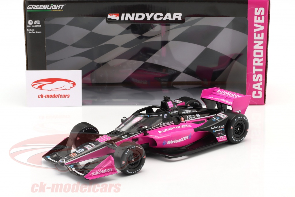 Greenlight 1:18 Helio Castroneves Honda #06 IndyCar Series 2022 11161 ...
