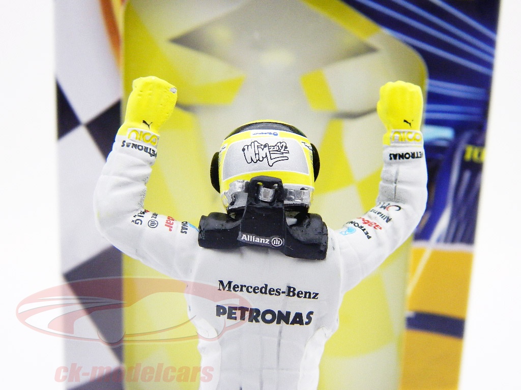 TopModelCollection 1:18 Nico Rosberg driver figure formula one standing ...