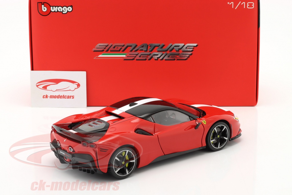 Bburago 1:18 Ferrari SF90 Stradale Assetto Fiorano 2020 red Signature 18-16911 model car 18 ...