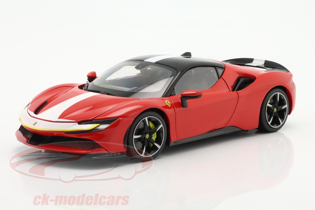Bburago 1:18 Ferrari SF90 Stradale Assetto Fiorano 2020 rojo Signature 18-16911 modelo coche 18 ...
