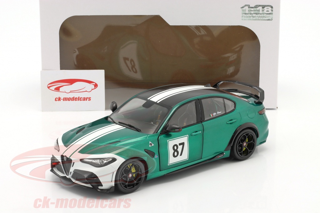 Solido 1:18 Alfa Romeo Giulia GTA M #87 Hommage Nürburgring 1973 green ...