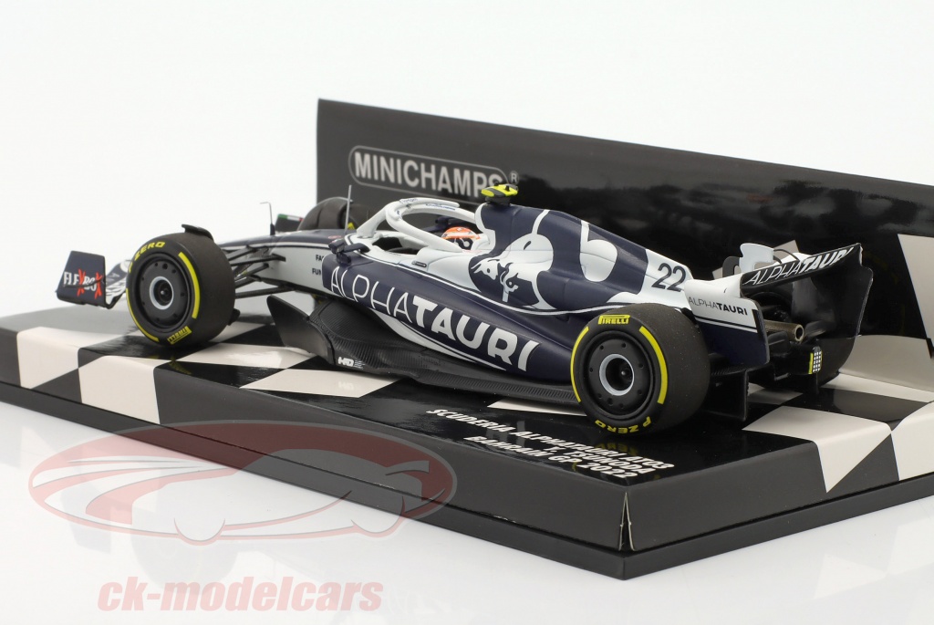 Minichamps 1:43 Yuki Tsunoda Alpha Tauri AT03 #22 8th Bahrain GP ...