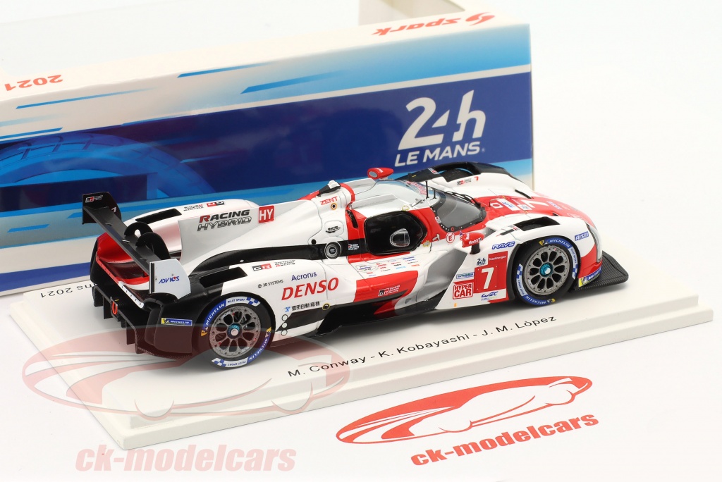 Spark 1:43 Toyota GR010 Hybrid #7 vencedora 24h LeMans 2021 Toyota ...
