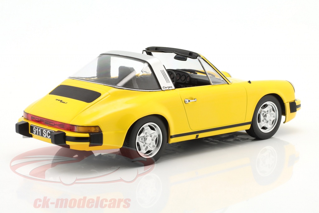 KK-Scale 1:18 Porsche 911 SC Targa Byggeår 1978 gul KKDC180922 model ...