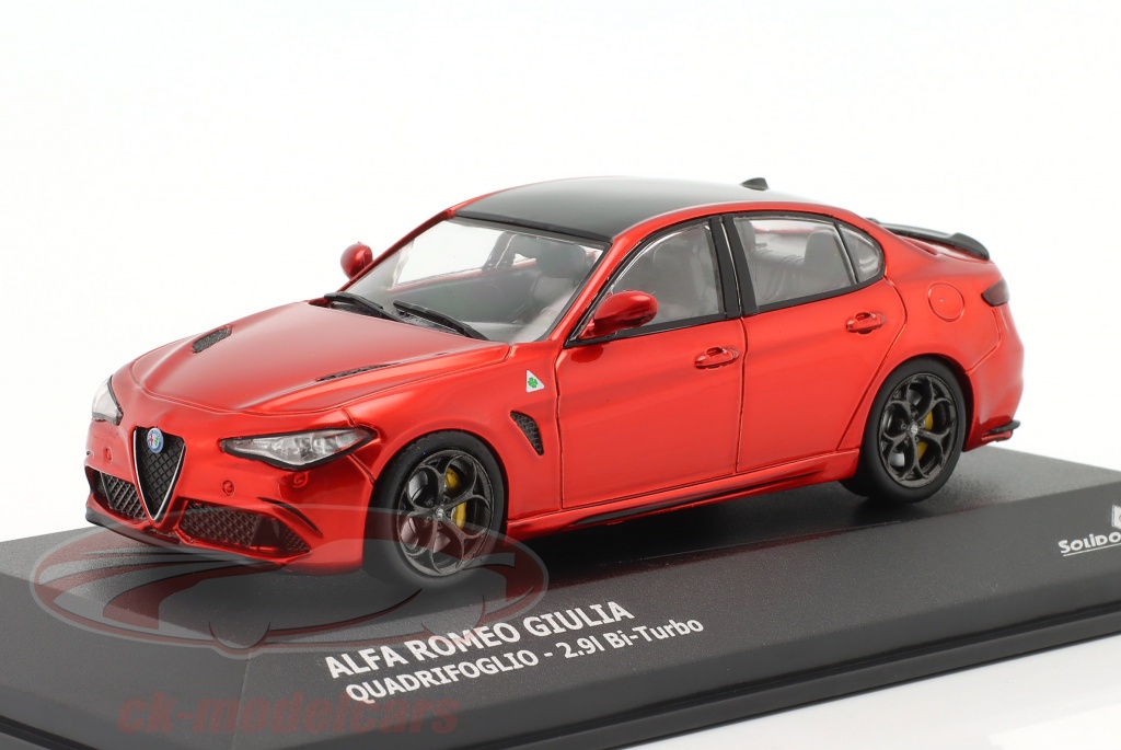 Solido 1:43 Alfa Romeo Giulia Quadrifoglio year 2016 Competizione red ...