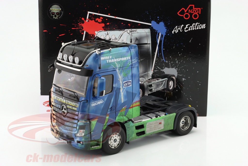 NZG 1:18 Mercedes-Benz Actros GigaSpace 4x2 Truck Strohofer 1024/01 ...