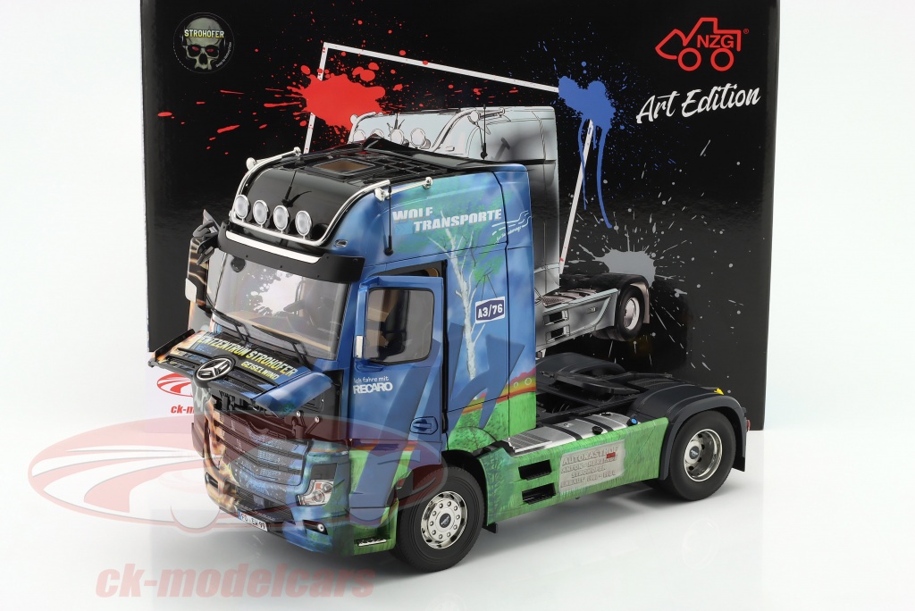 NZG 1:18 Mercedes-Benz Actros GigaSpace 4x2 Truck Strohofer 1024/01 ...