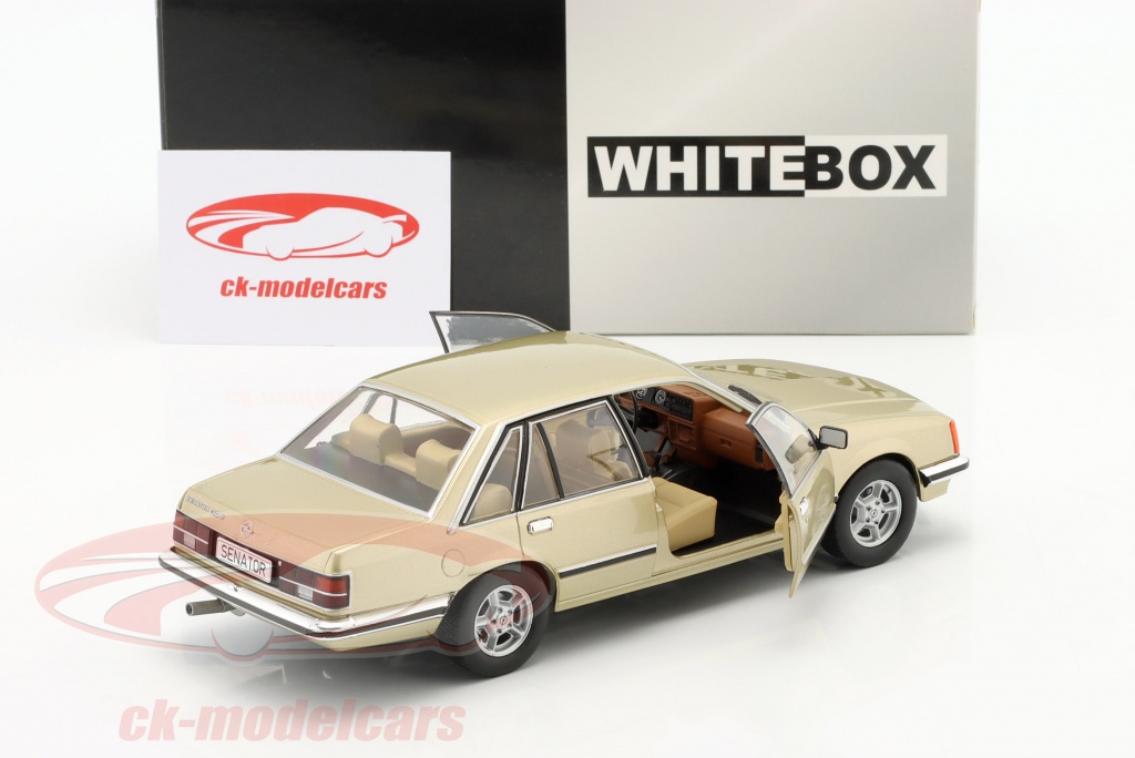 WhiteBox 1:24 Opel Senator A1 bouwjaar 1978 beige metalen WB124125 ...