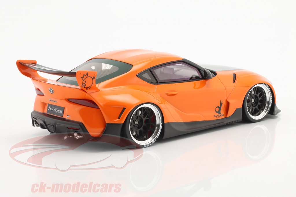 True Scale 1:18 Pandem Toyota GR Supra V1.0 orange / noir TS0359 modèle ...