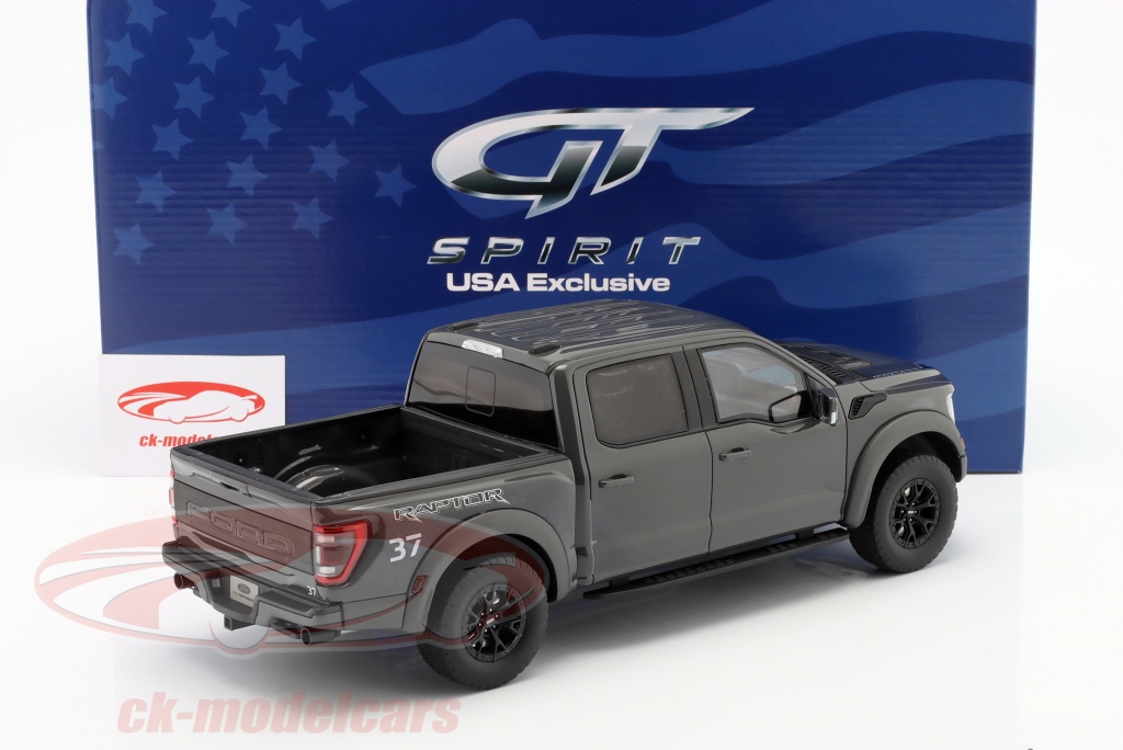 GT-SPIRIT 1:18 Ford F-150 Raptor Pick-Up 建設年 2022 濃い灰色 US051 モデル 車 ...