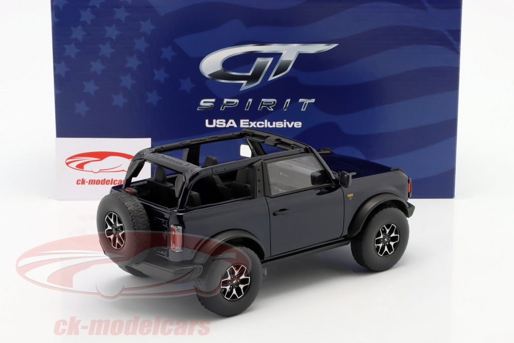 GT-SPIRIT 1:18 Ford Bronco Wildtrak Open Top year 2022 black US050 ...