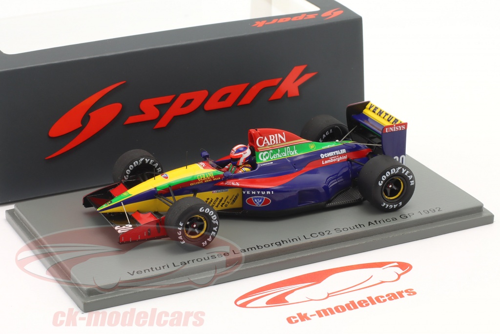 Spark 1:43 Ukyō Katayama Venturi Larrousse LC92 #30 South Africa GP 1992 S6967 model car S6967 ...
