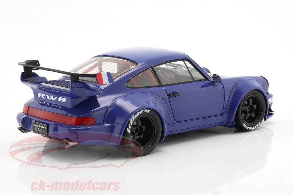 Solido 1:18 Porsche 911 (964) RWB Rauh-Welt Champagne year 2017 blue ...