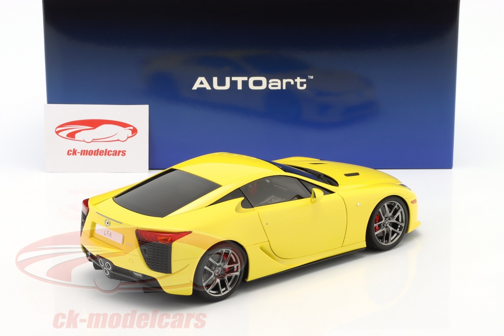 AUTOart 1:18 Lexus LFA year 2010 pearl yellow 78854 model car 78854 ...