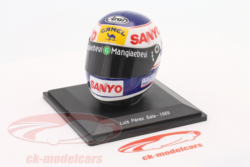 Spark 1:5 Luis Pérez Sala #24 Minardi Team SpA formula 1 1989 helmet ...