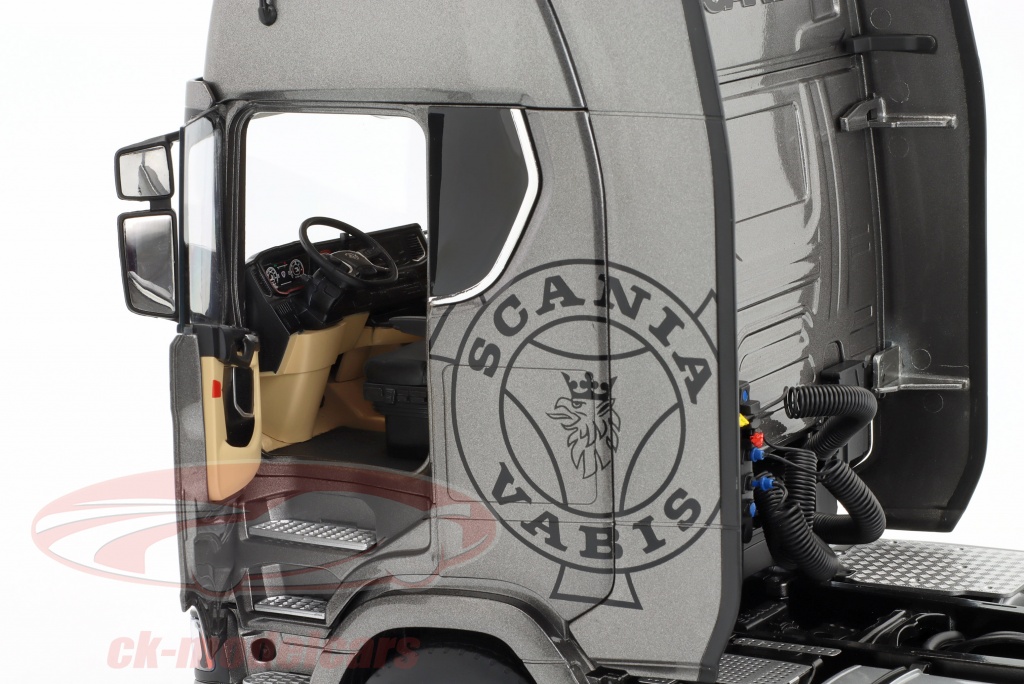 NZG 1:18 Set Scania V8 730S Cinza Com imprimir & Lohr transportador de ...