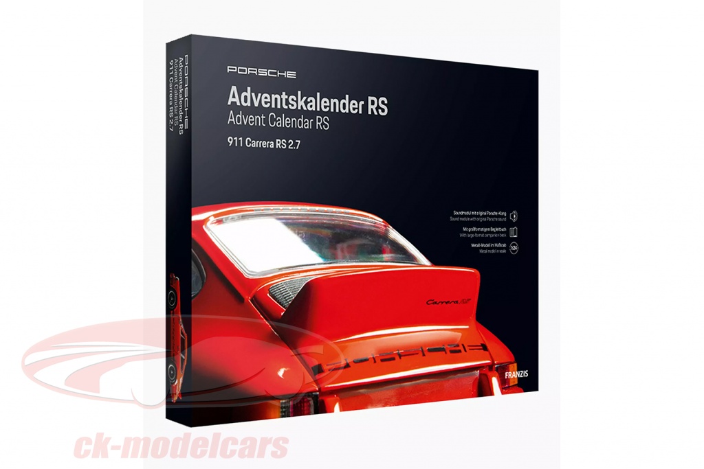 Porsche RS Advent kalender: Porsche 911 Carrera RS 2.7 1:24 Franzis ...