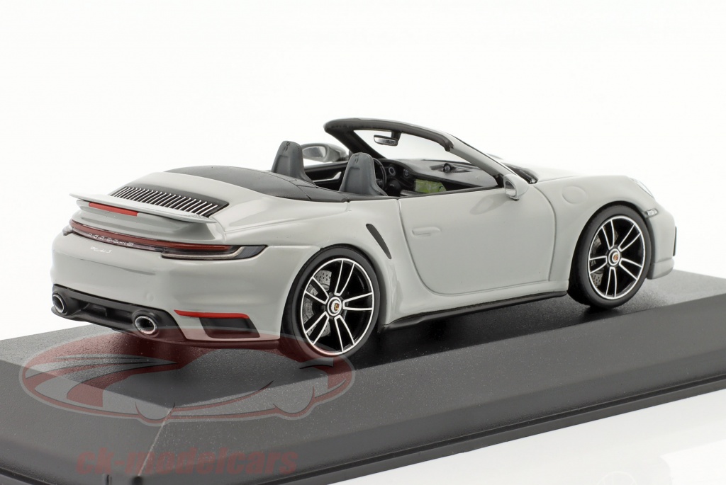 Minichamps 1:43 Porsche 911 (992) Turbo S Cabriolet Baujahr 2020 kreide ...