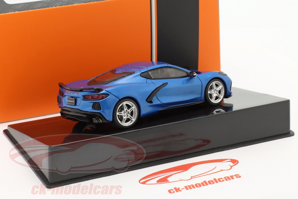 Ixo 1:43 Chevrolet Corvette Stingray year 2020 blue metallic MOC316 ...