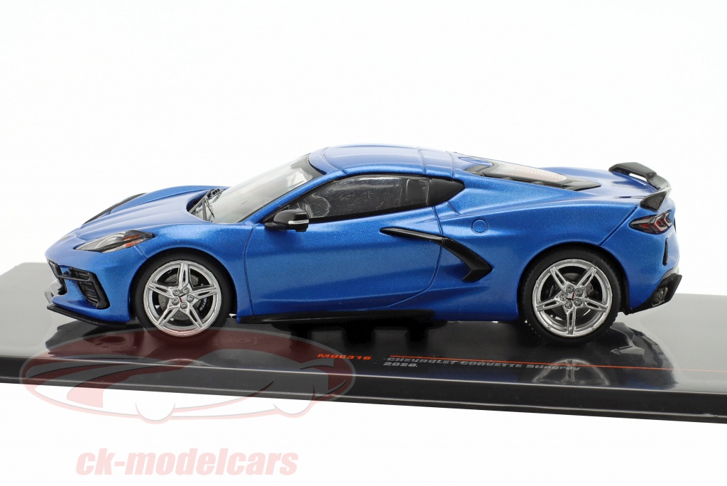 Ixo 1:43 Chevrolet Corvette Stingray year 2020 blue metallic MOC316 ...