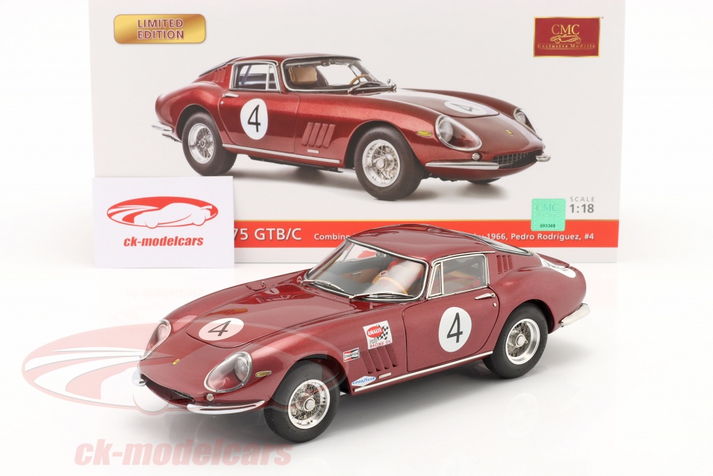CMC 1:18 Ferrari 275 GTB/C #4 Governor's Trophy & Nassau Tourist Trophy ...
