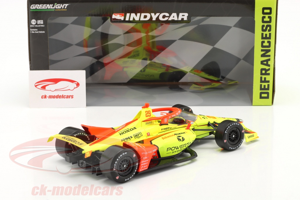 Greenlight 1:18 Devlin DeFrancesco Honda #29 IndyCar Series 2022 11156 ...