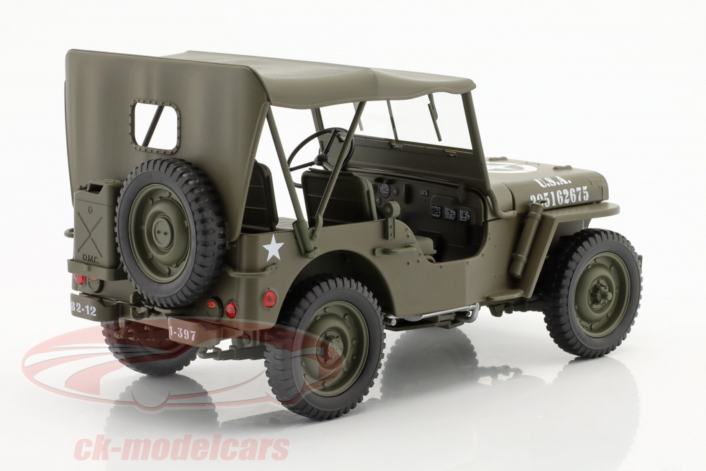 Welly 1:18 Jeep Willys MB Avec capote US Army Année de construction ...