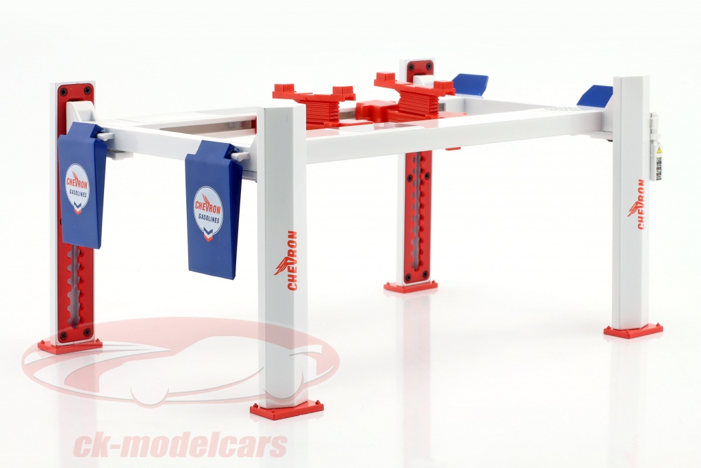 Greenlight 1:18 Ajustable cuatro pilares plataforma elevadora Chevron ...