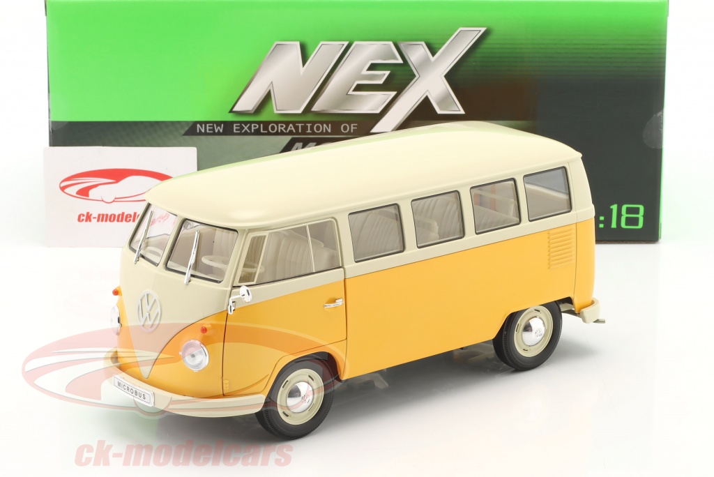 Welly 1:18 Volkswagen VW T1 Bus Window Van Année de construction 1962 ...