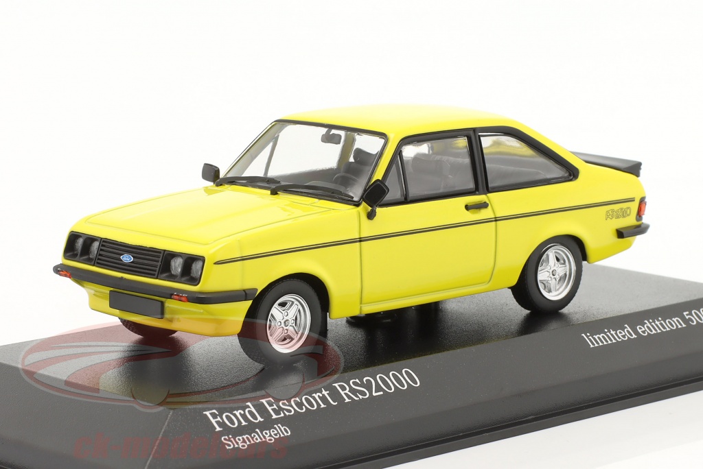 Minichamps 1:43 Ford Escort MK II RS 2000 year 1976 yellow 943084303 ...