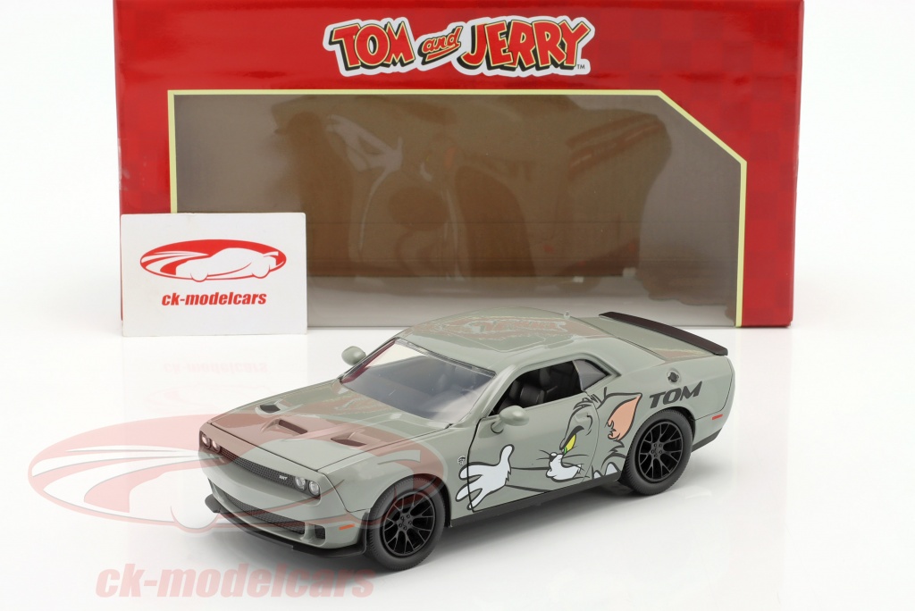 Jadatoys 1:24 Dodge Challenger Hellcat 2015 Tom & Jerry mit Figur ...